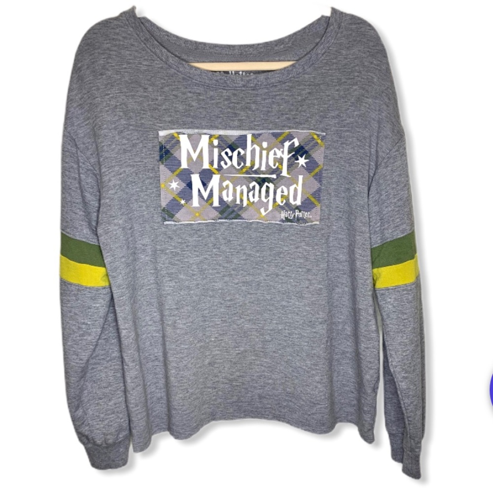 Harry Potter Mischief Managed Crew Neck Sweater - Gem